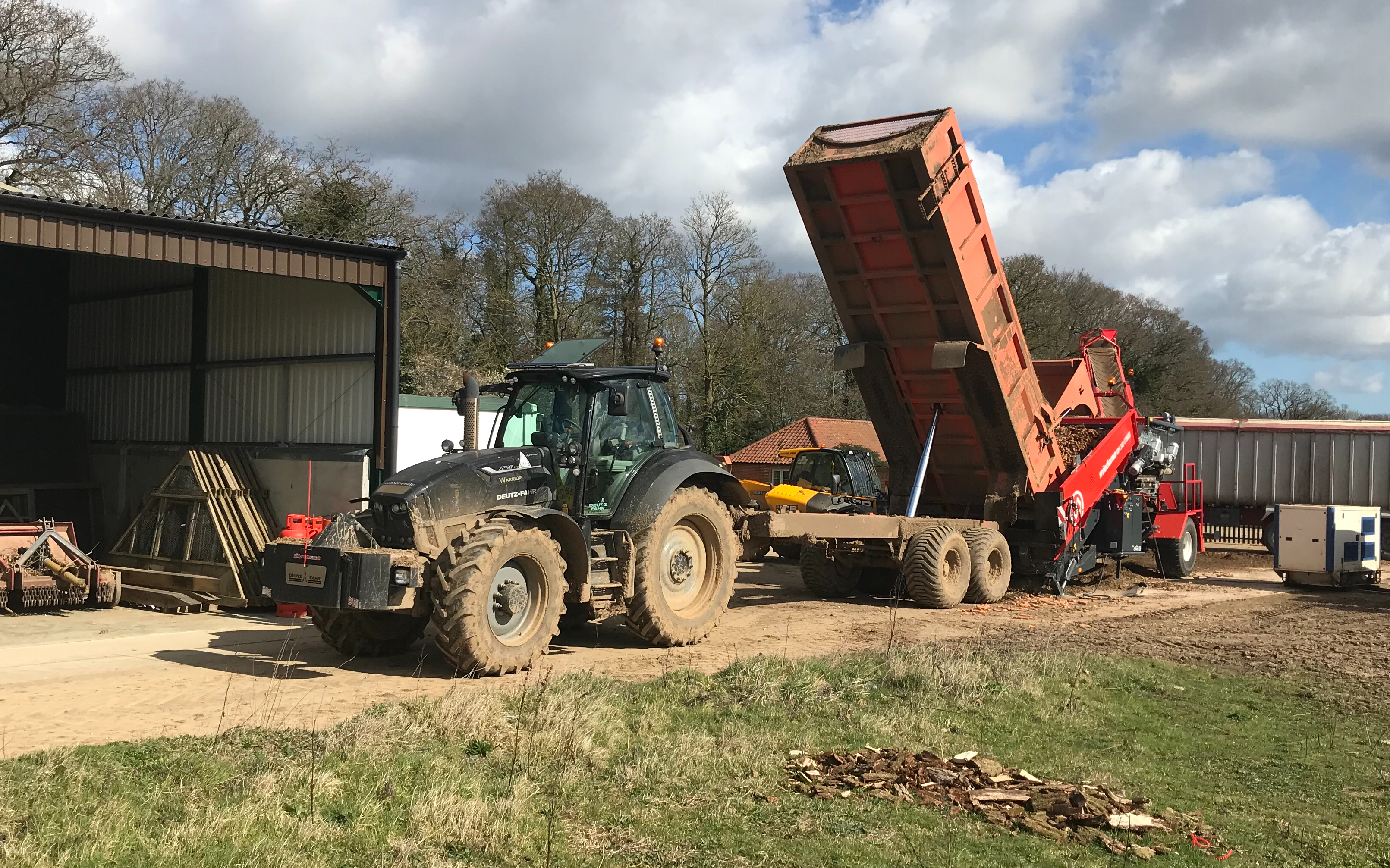 Man and tractor - Sizeland Pigs LTD